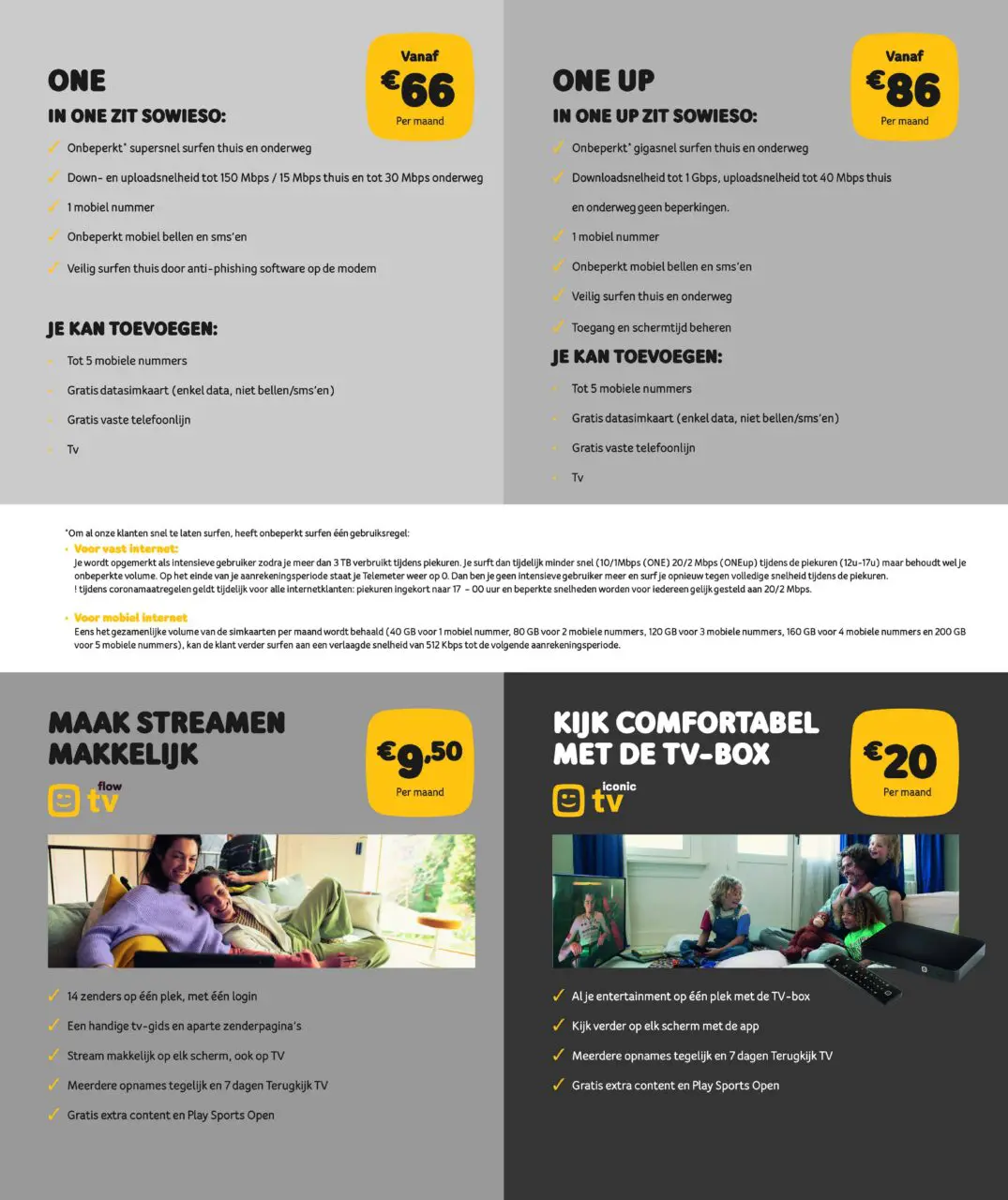 Telenet brengt ONE, nieuw abonnement op maat vanaf 66 euro - TechPulse