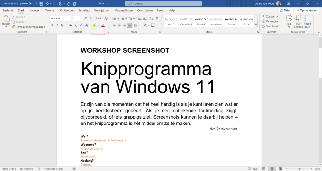 Tech Tip: zo maak je een screenshot in Windows 11 - TechPulse