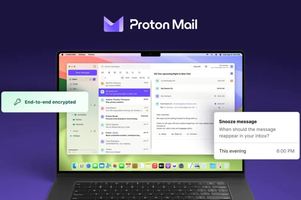 Desktopapp Proton Mail arriveert op macOS en Windows - TechPulse