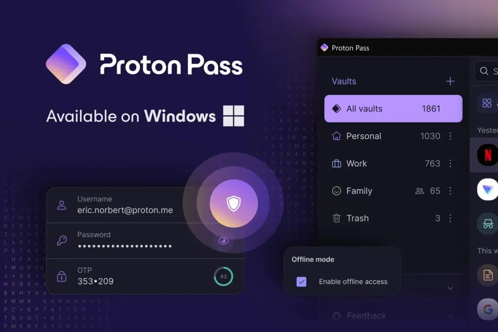 Proton Pass voor Windows nu voor iedereen te downloaden - TechPulse
